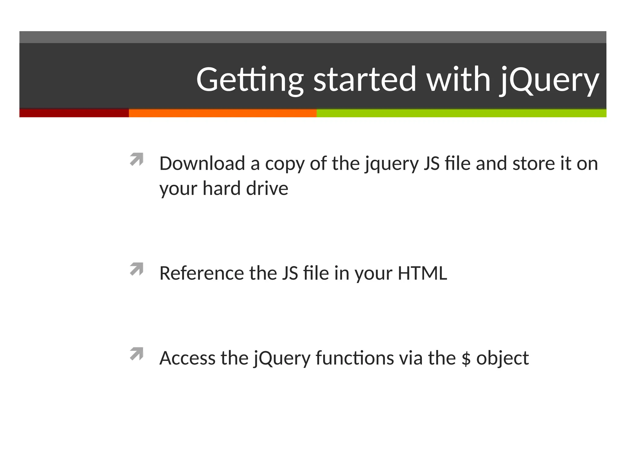 Jquery Introductionbasic Concept Welcome Jquery Ppt