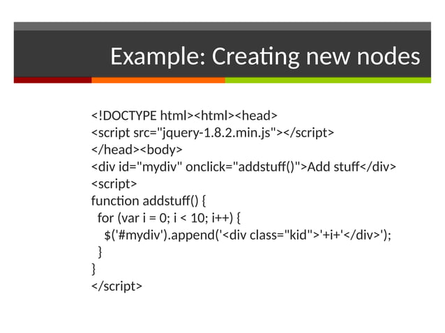 jQuery introduction/basic concept /welcome jQuery | PPT