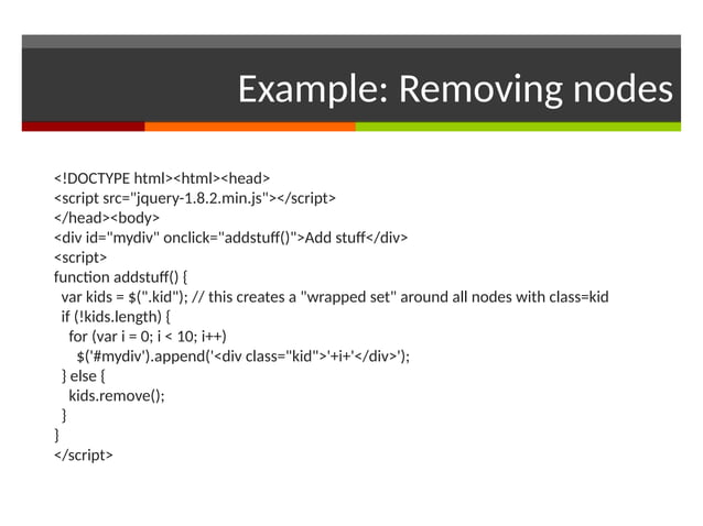 jQuery introduction/basic concept /welcome jQuery | PPT