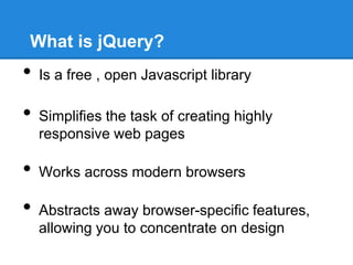 jQuery for beginners | PPT