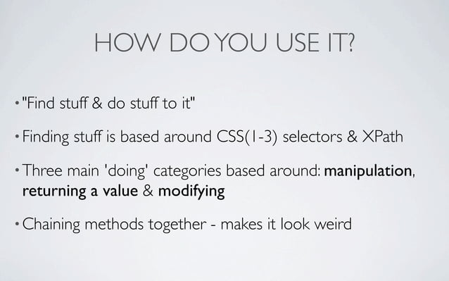 An introduction to jQuery | PPT