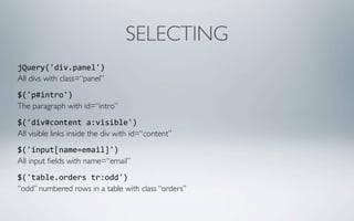 An introduction to jQuery | PPT