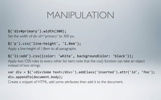 An introduction to jQuery | PPT