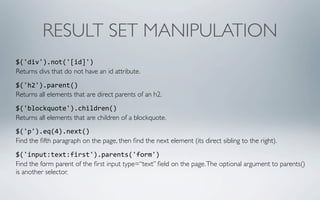 An introduction to jQuery | PPT