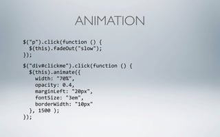 An introduction to jQuery | PPT