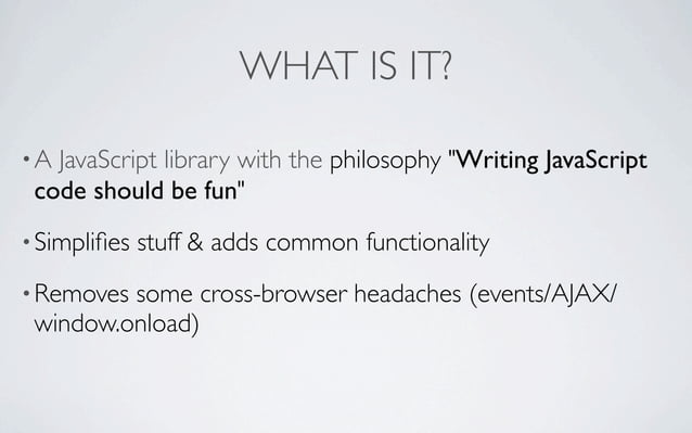 An introduction to jQuery | PPT