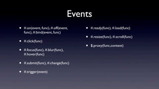 Jquery overview 2013 | PPT