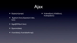 Jquery overview 2013 | PPT