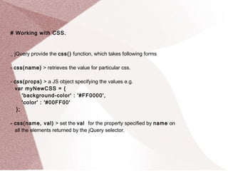 Jquery presentation | PPT