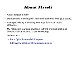 Jquery for Beginners | PPT