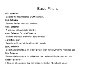 Jquery for Beginners | PPT