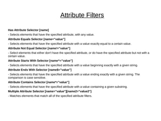 Jquery for Beginners | PPT
