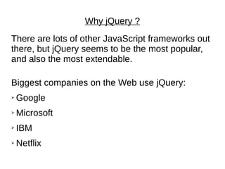 Jquery for Beginners | PPT