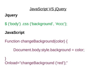 Jquery for Beginners | PPT