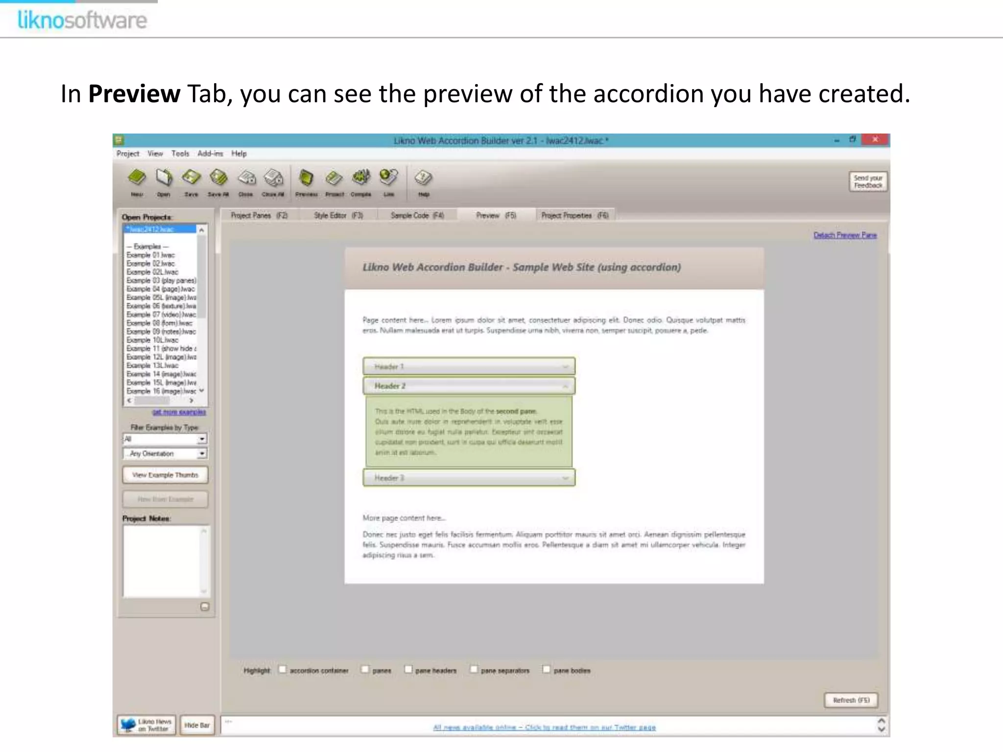 jQuery web Accordion | PPT