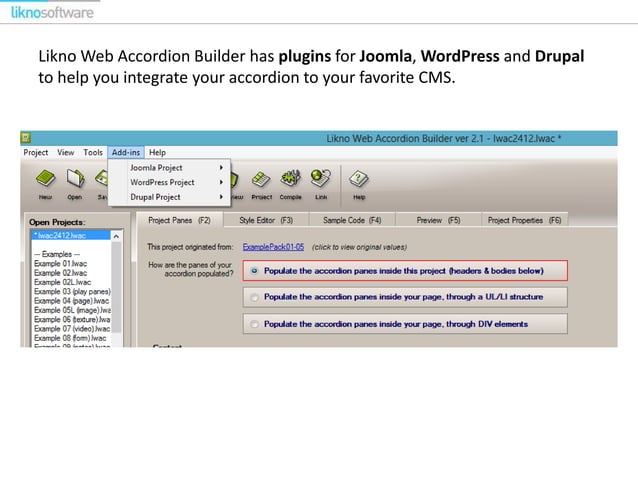 jQuery web Accordion | PPT
