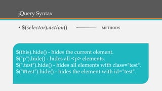 jQuery - Web Engineering | PPT