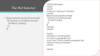 jQuery - Web Engineering | PPTX