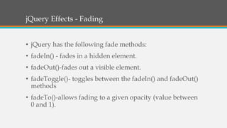 jQuery - Web Engineering | PPT