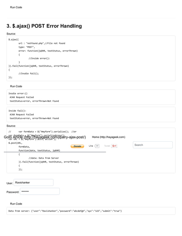 Jquery ajax post example | PDF