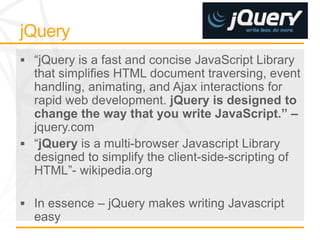 jquery and sharepoint in harmony | PPT