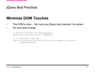 Jquery Best Practices | PPT