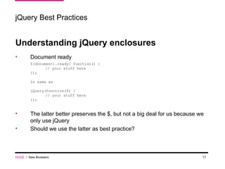 Jquery Best Practices | PPT