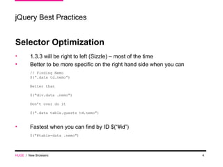 Jquery Best Practices | PPT