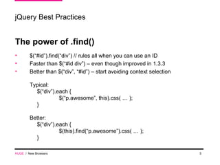 Jquery Best Practices | PPT