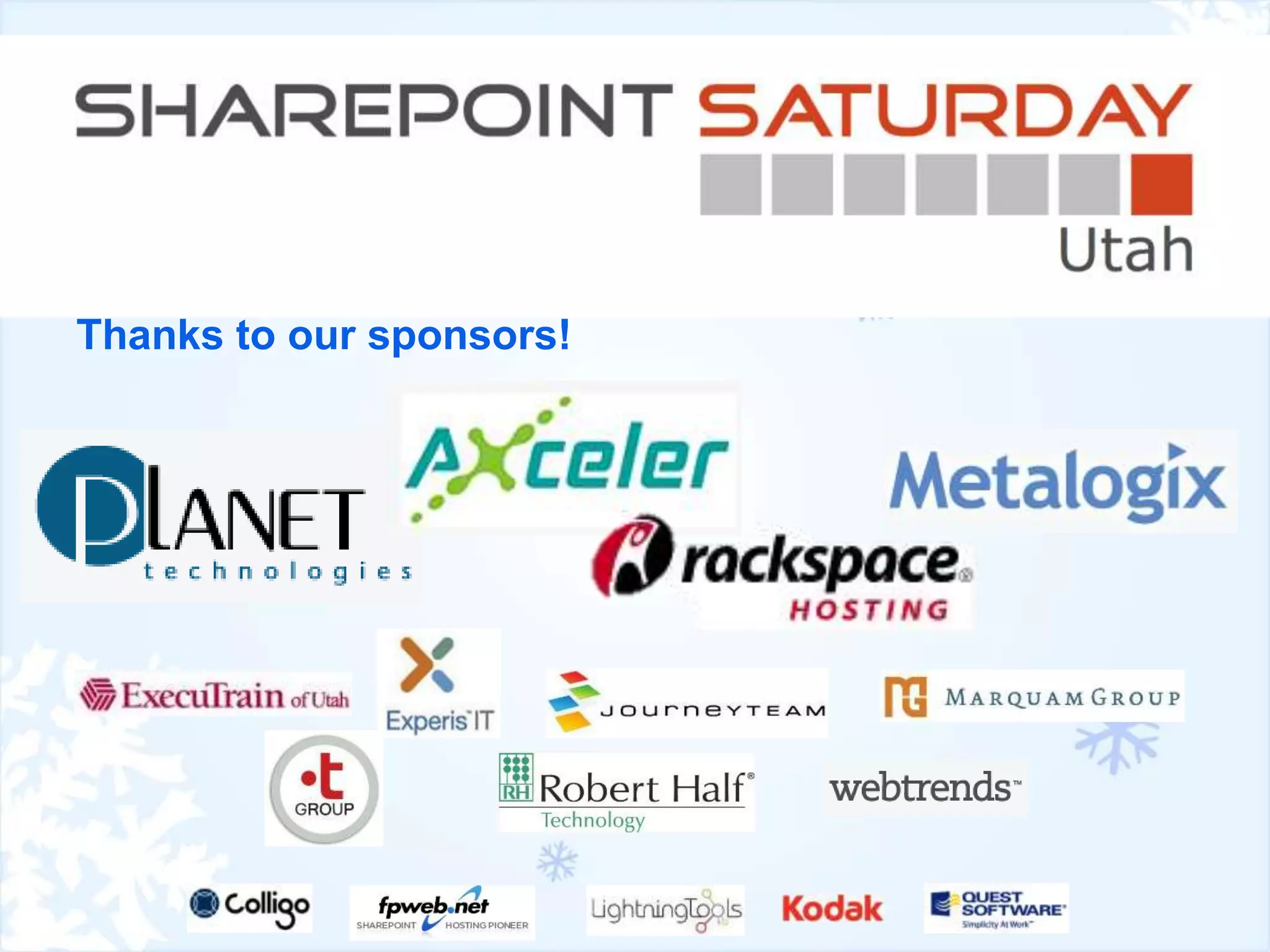 SharePoint - Creating Beautiful Yet Powerful Dashboards Using jQuery | PPT