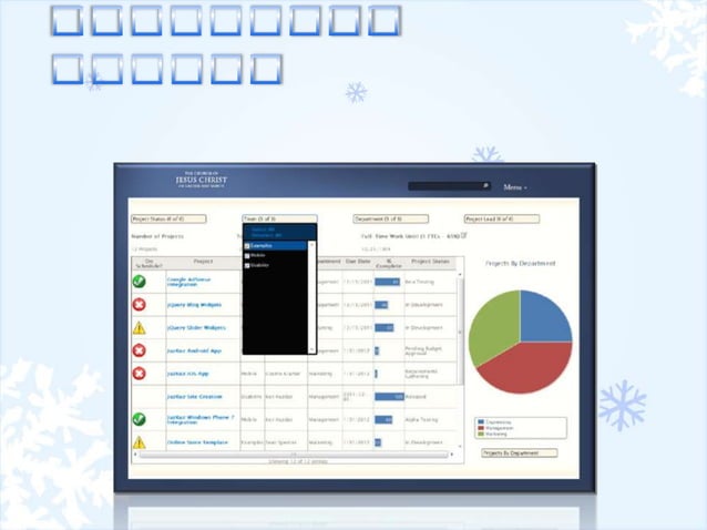 SharePoint - Creating Beautiful Yet Powerful Dashboards Using jQuery | PPT