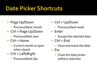 jQuery Date Picker | PPT