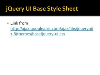 jQuery Date Picker | PPT