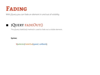 jQuery Effects | PDF
