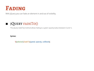 jQuery Effects | PDF