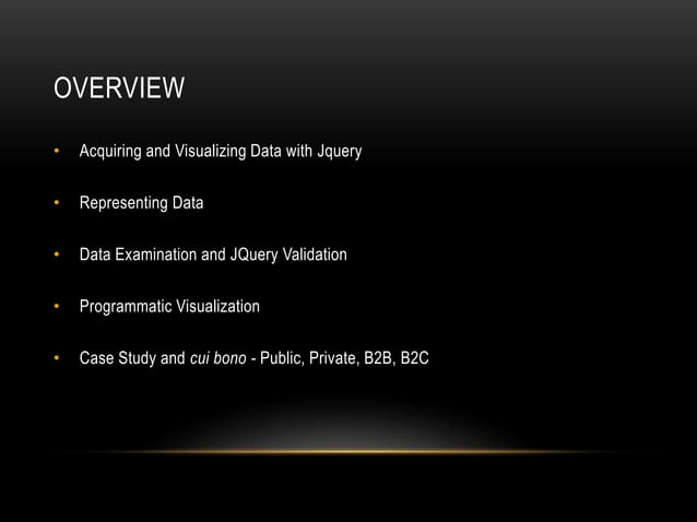 Jquery for big data visualization | PPTX