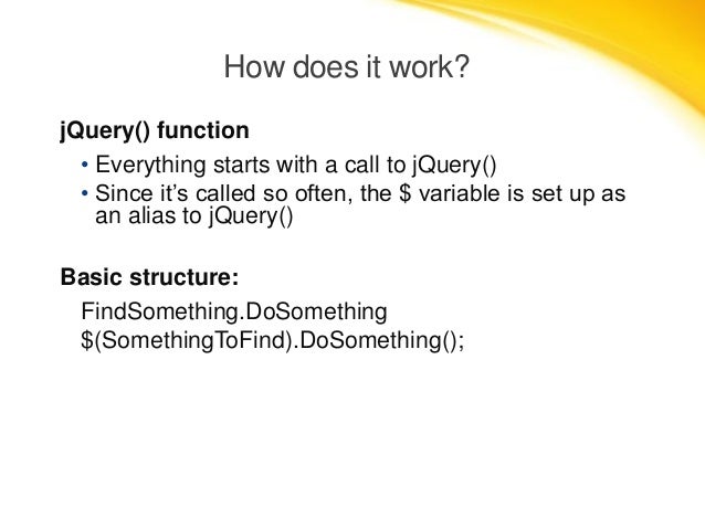 Introduction to jQuery