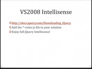 jQuery From the Ground Up | PPT