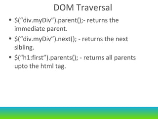 J query intro_29thsep_alok | PPT
