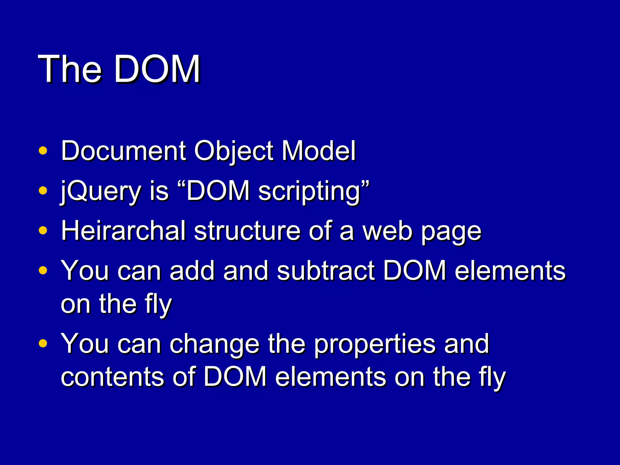 JQuery introduction | PPT