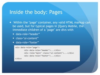 jQuery Mobile UI | PPT