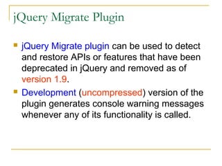 JQuery New Evolution | PPT