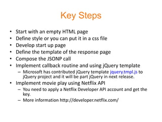 Develop Netflix Movie Search App using jQuery, OData, JSONP and Netflix ...