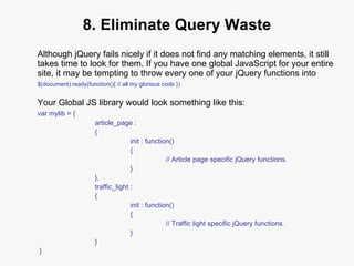 jQuery Performance Rules | PPT