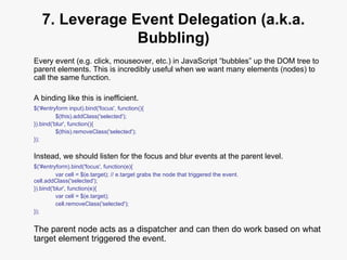 jQuery Performance Rules | PPT