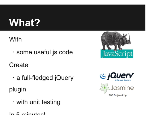 jQuery plugin & testing with Jasmine | PDF | Web Design and HTML | Internet