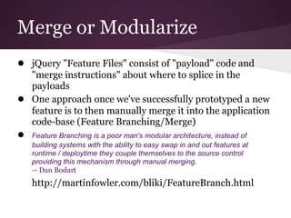 Feature Development with jQuery | PPT