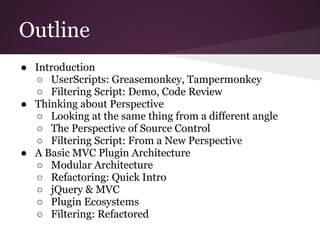 Feature Development with jQuery | PPT