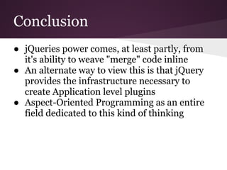 Feature Development with jQuery | PPT