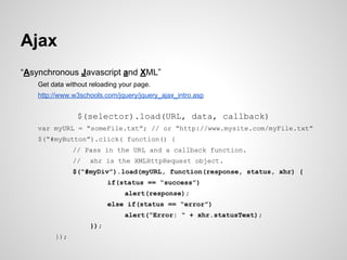 Jquery presentation | PPT